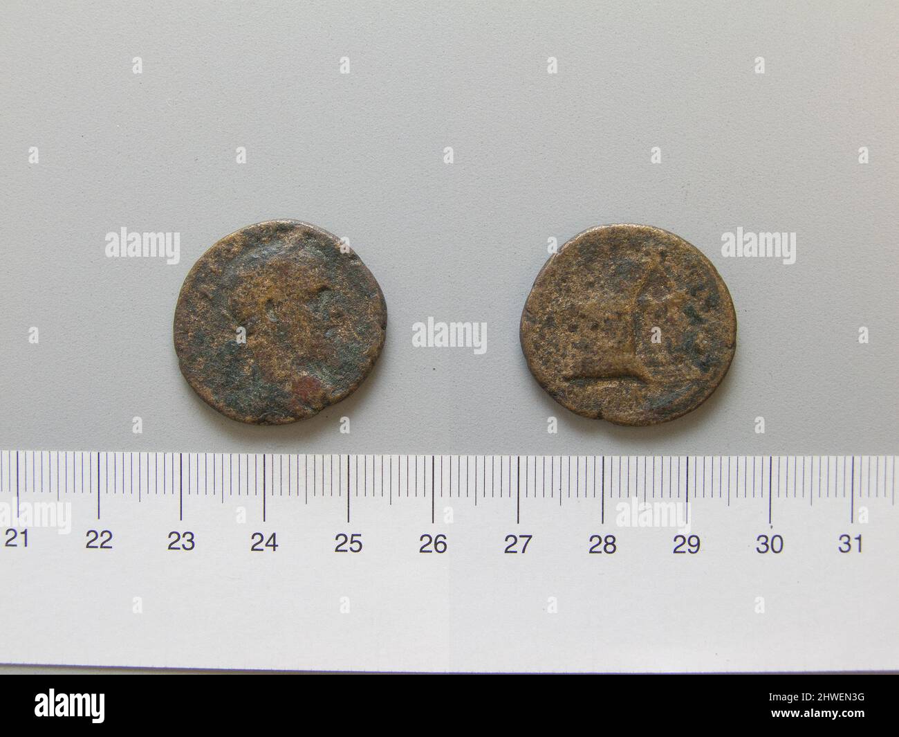 Coin of Macrinus, Emperor of Rome from Tyre. Ruler: Macrinus, Emperor ...