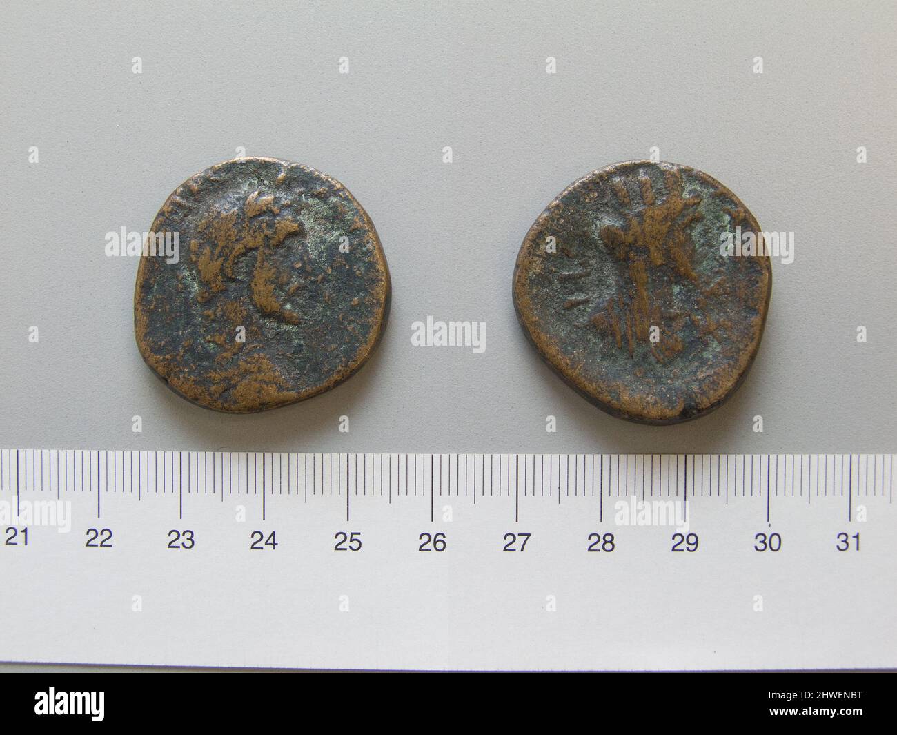 Coin of Antoninus Pius, Emperor of Rome from Gaza. Ruler: Antoninus ...