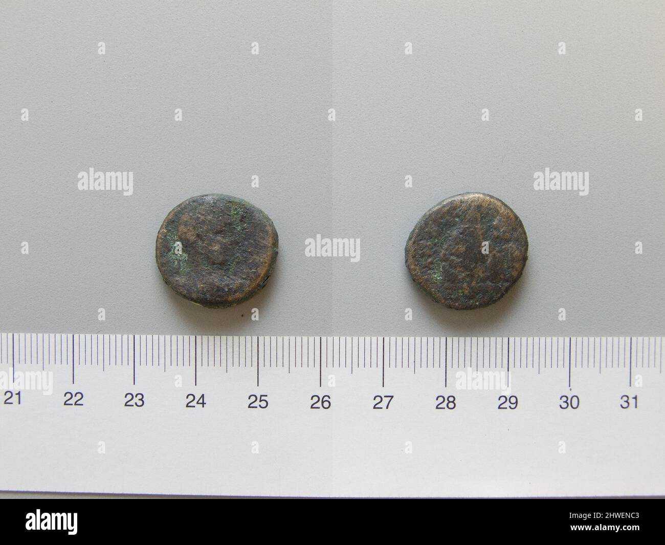 Coin of Severus Alexander, Emperor of Rome from Neapolis. Ruler ...