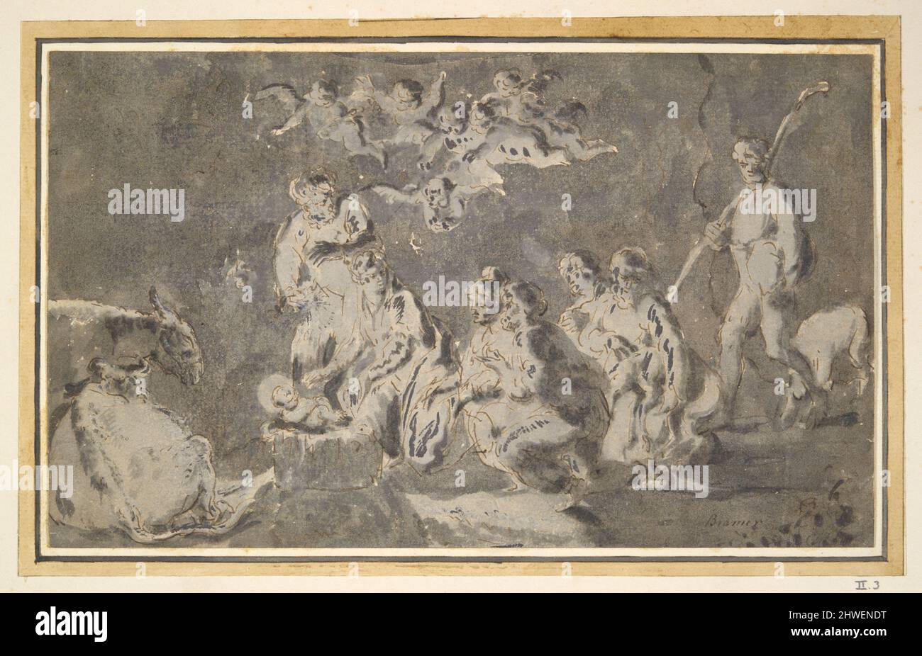 Adoration of the Shepherds. Artist: Leonard Bramer, Dutch, 1596–1674 ...