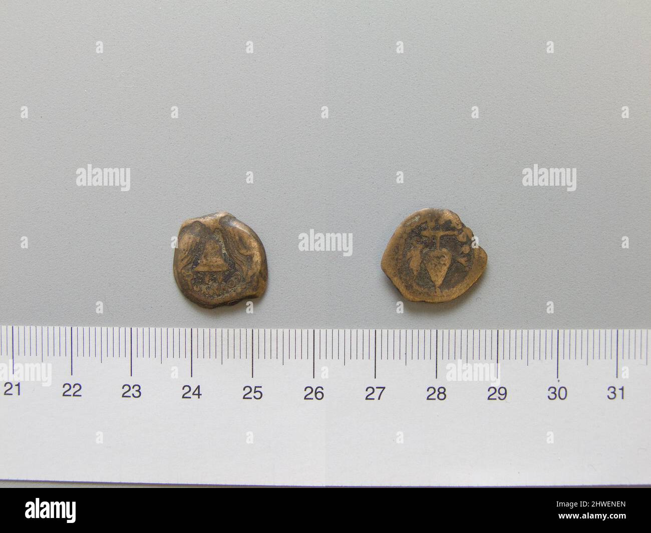 Coin of Herod Archelaus from Judaea. Ruler: Herod Archelaus, King of ...