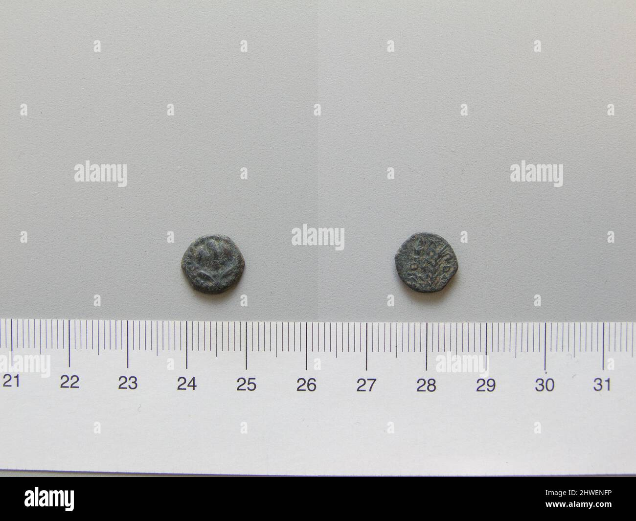 Coin of John Hyrcanus from Judaea. Ruler: John Hyrcanus Mint: Judaea ...