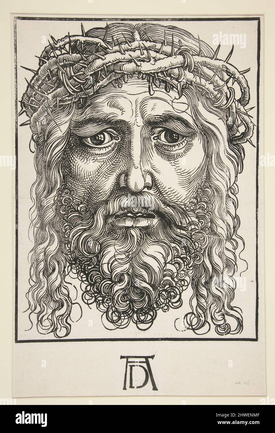 Head of Christ crowned with thorns. Artist: Hans Sebald Beham, German ...