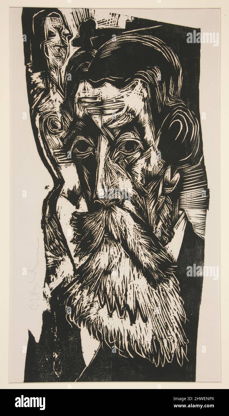 Kopf Ludwig Schames (Portrait of Ludwig Schames). Artist: Ernst Ludwig ...