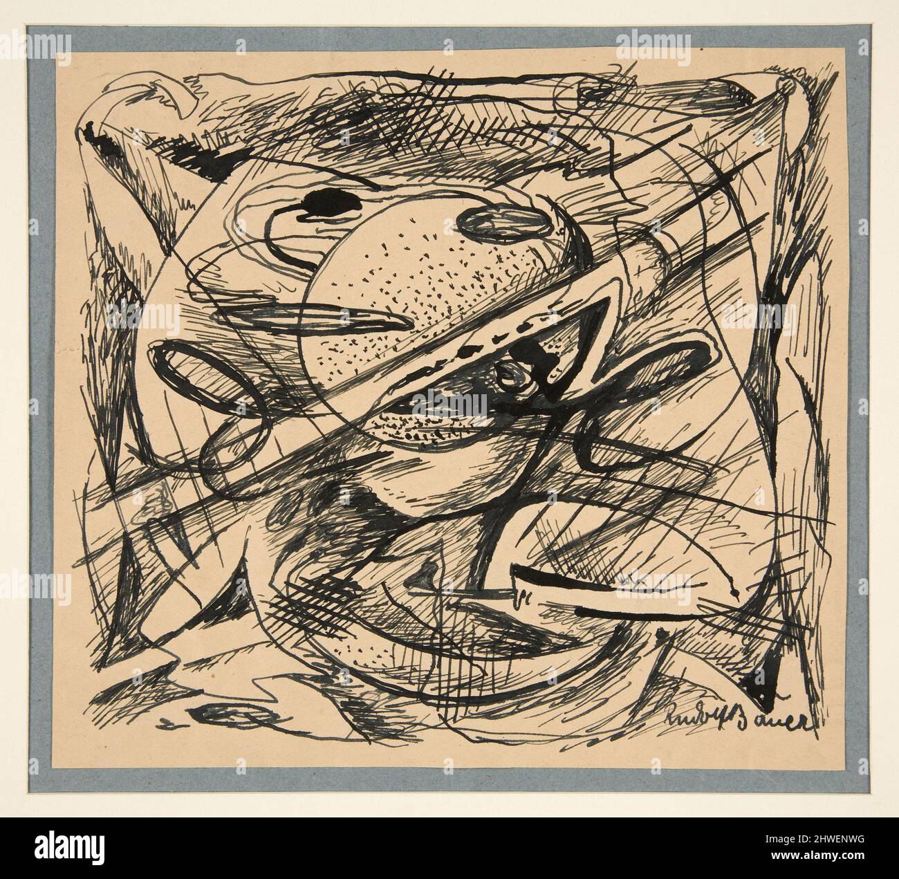 Untitled (Abstract Forms). Artist: Rudolf Bauer, German, 1889–1953 ...