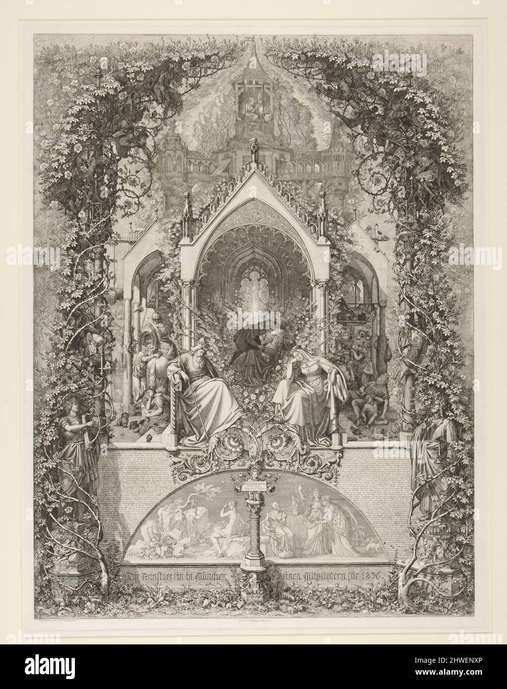 Dornroeschen. Maehrchen von Grimm. (Sleeping Beauty. Fairytale by Grimm ...