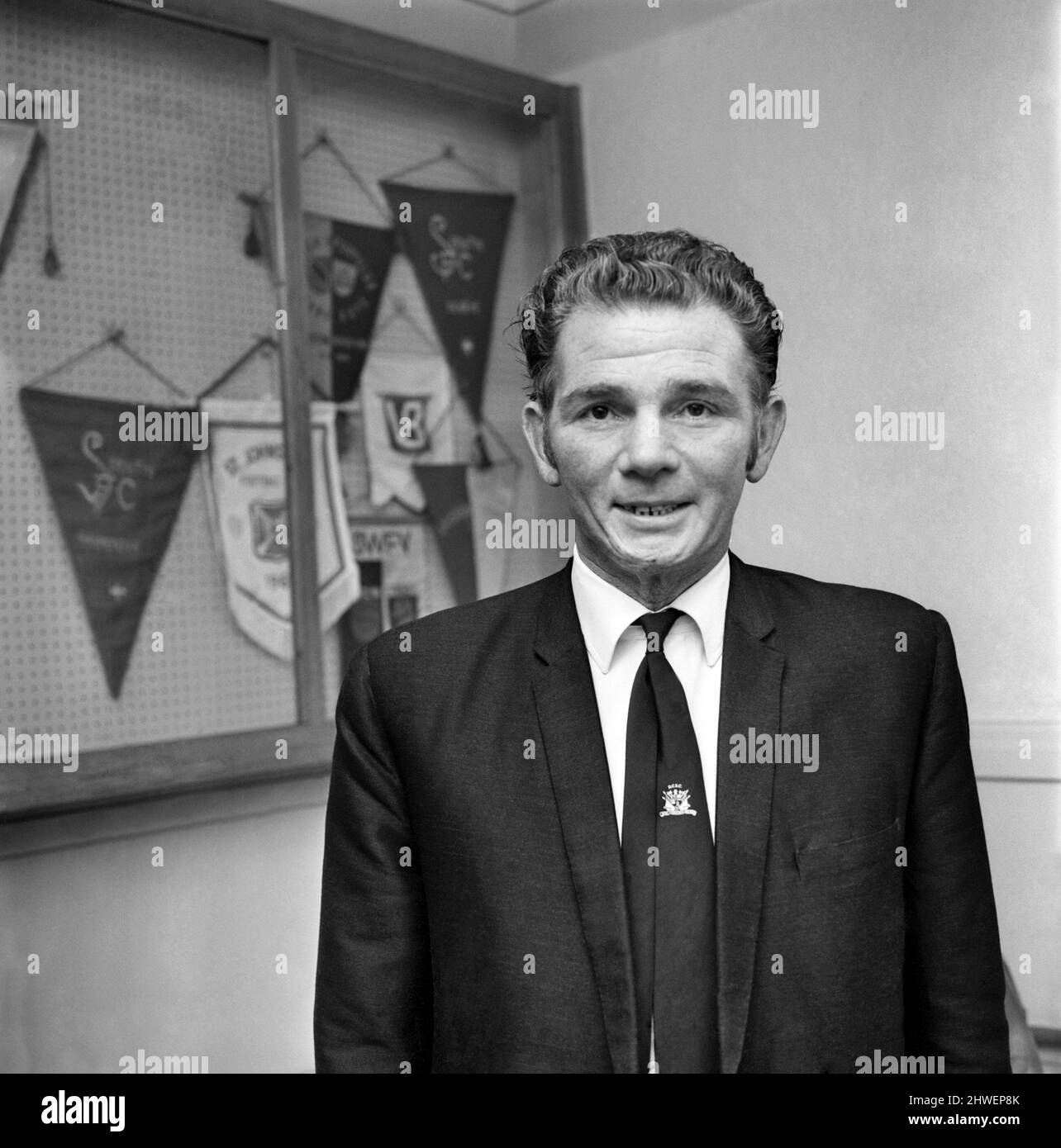 Alan Ball pictured during a training session at London Road Athletics ...