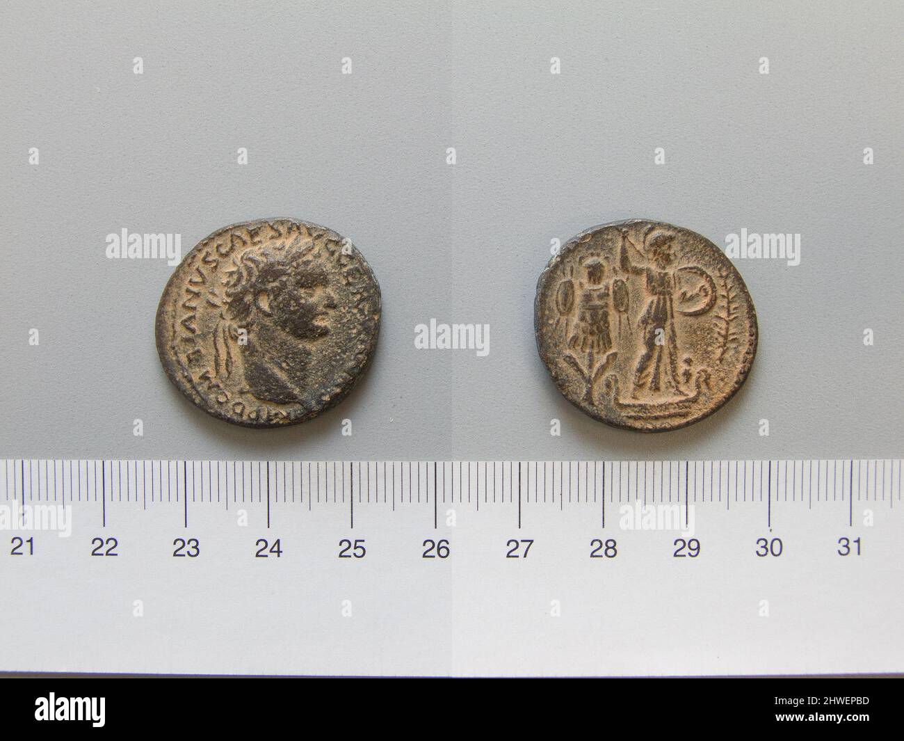 Coin of Domitian, Emperor of Rome from Judaea. Ruler: Domitian, Emperor ...