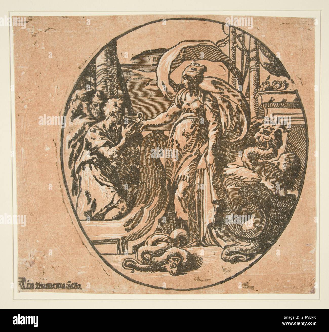 Circe Giving Drink. Artist: Andrea Andreani, Italian, 1558/59–1629 ...