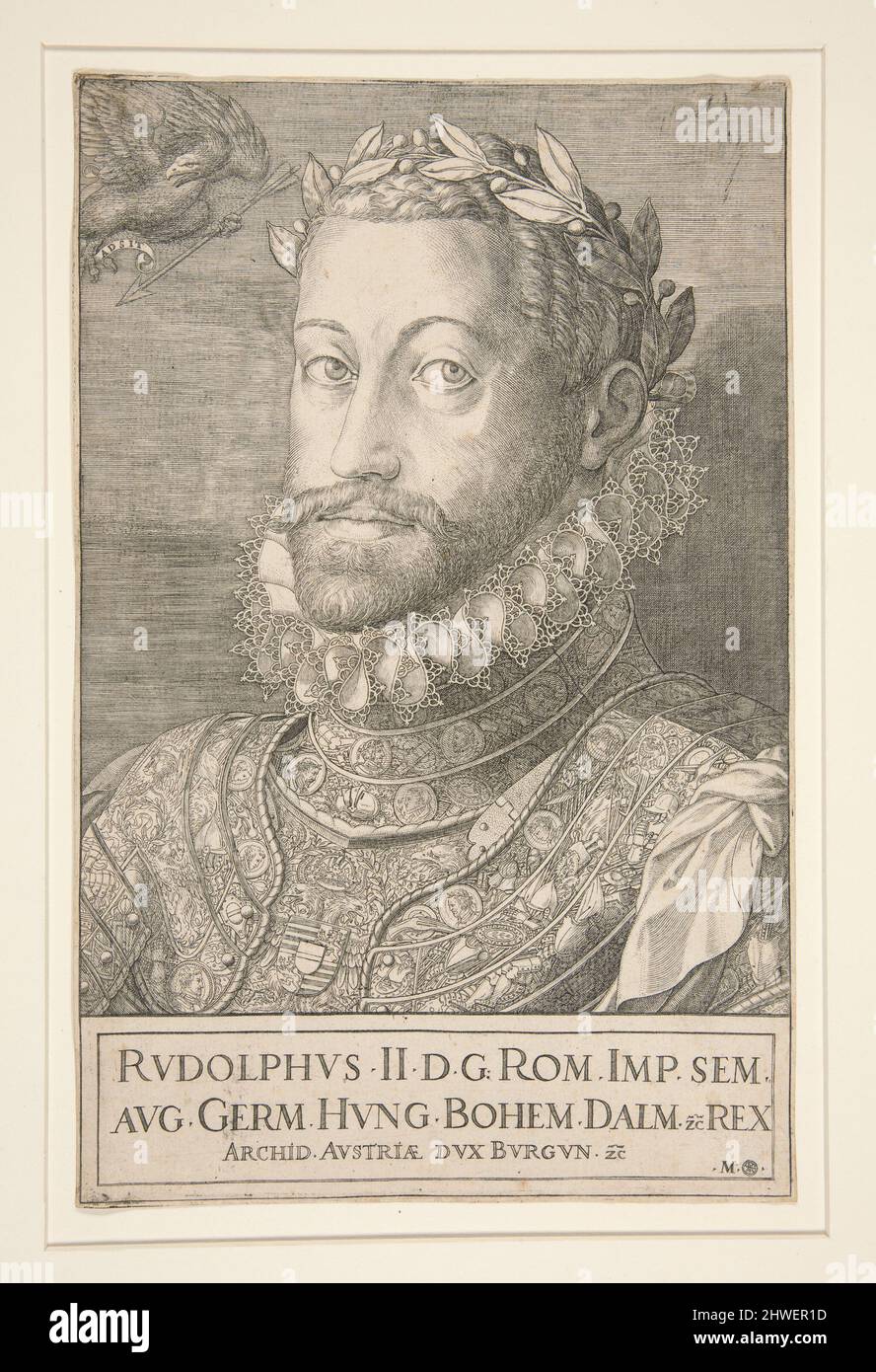 Emperor Rudolf II (King of Hungary and Bohemia, 1552–1612). Engraver ...