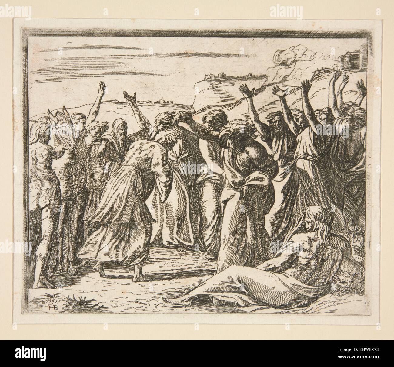 Solomon is anointed King of Israel…, after Raphael’s Vatican loggia ...