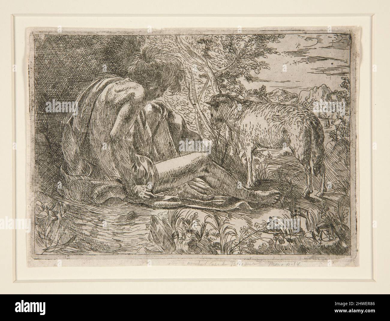 St. John Baptist in the Wilderness. Artist: Giovanni Battista ...