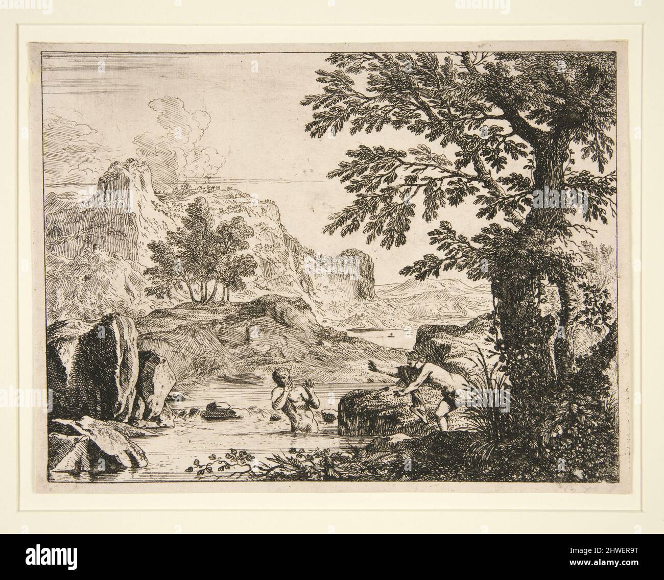 Salmacis and Hermaphrodite (?). Artist, circle of: Giovanni Francesco ...