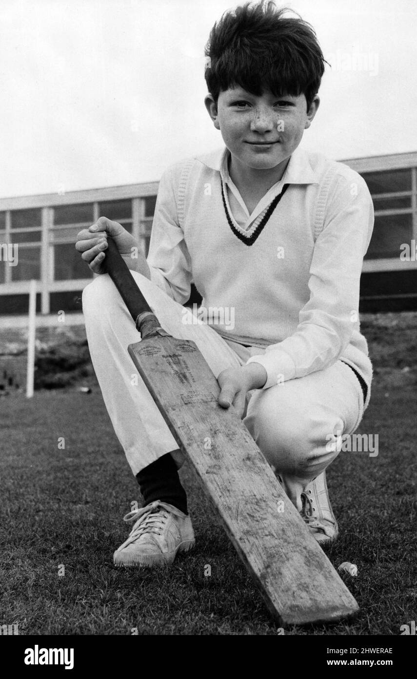 Alan Ramage, Brotton County Modern School cricketer, 16th March 1970 ...