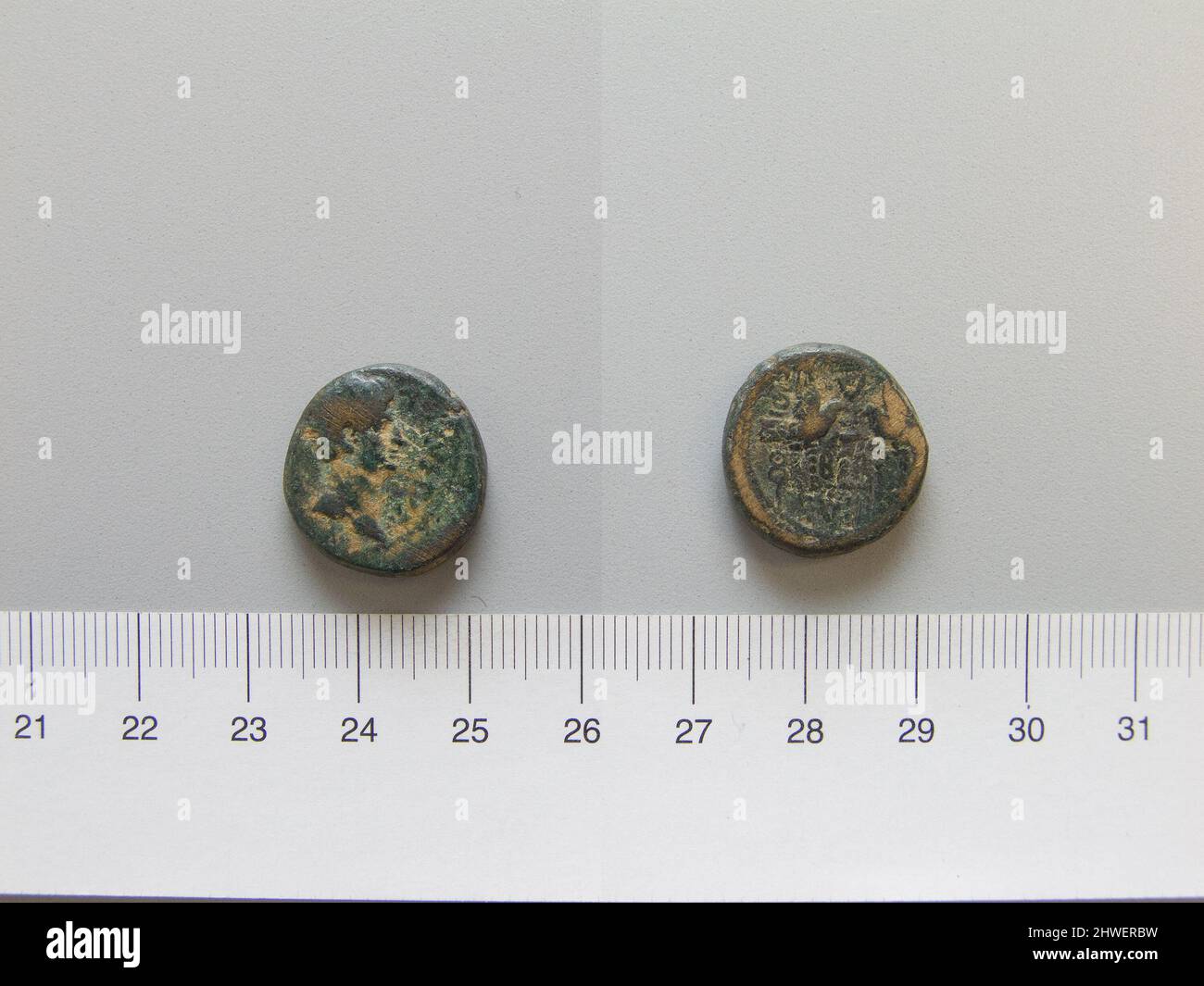 Coin of Tiberius, Emperor of Rome from Berytus. Ruler: Tiberius ...