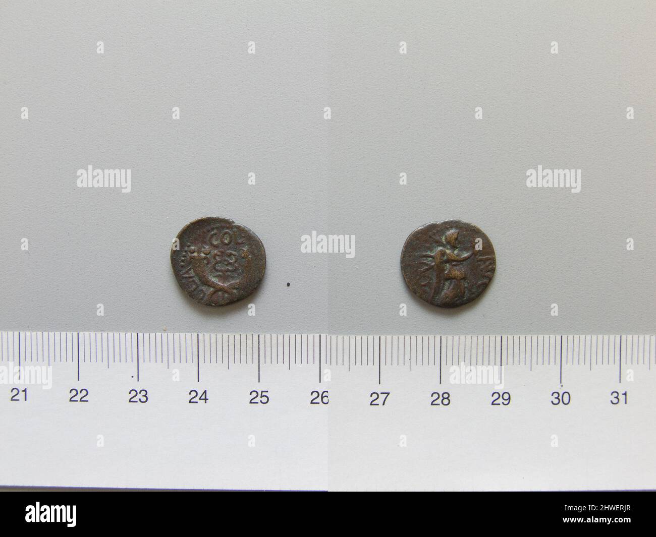 Coin of Nero, Emperor of Rome from Ptolemais Ace. Ruler: Nero, Emperor ...