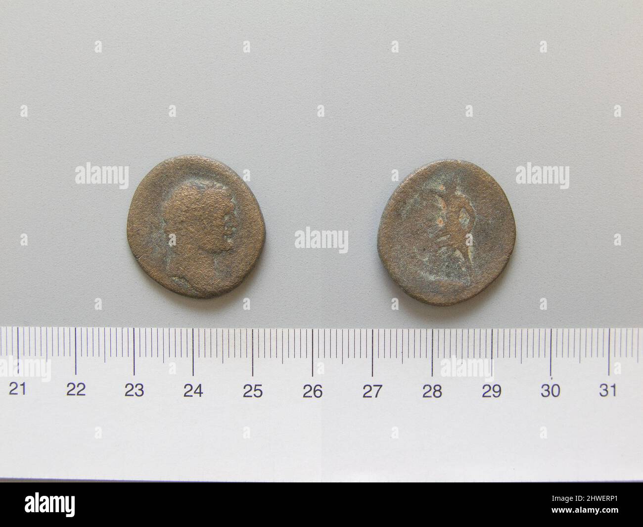 Coin of Trajan, Emperor of Rome from Abydos. Ruler: Trajan, Emperor of ...