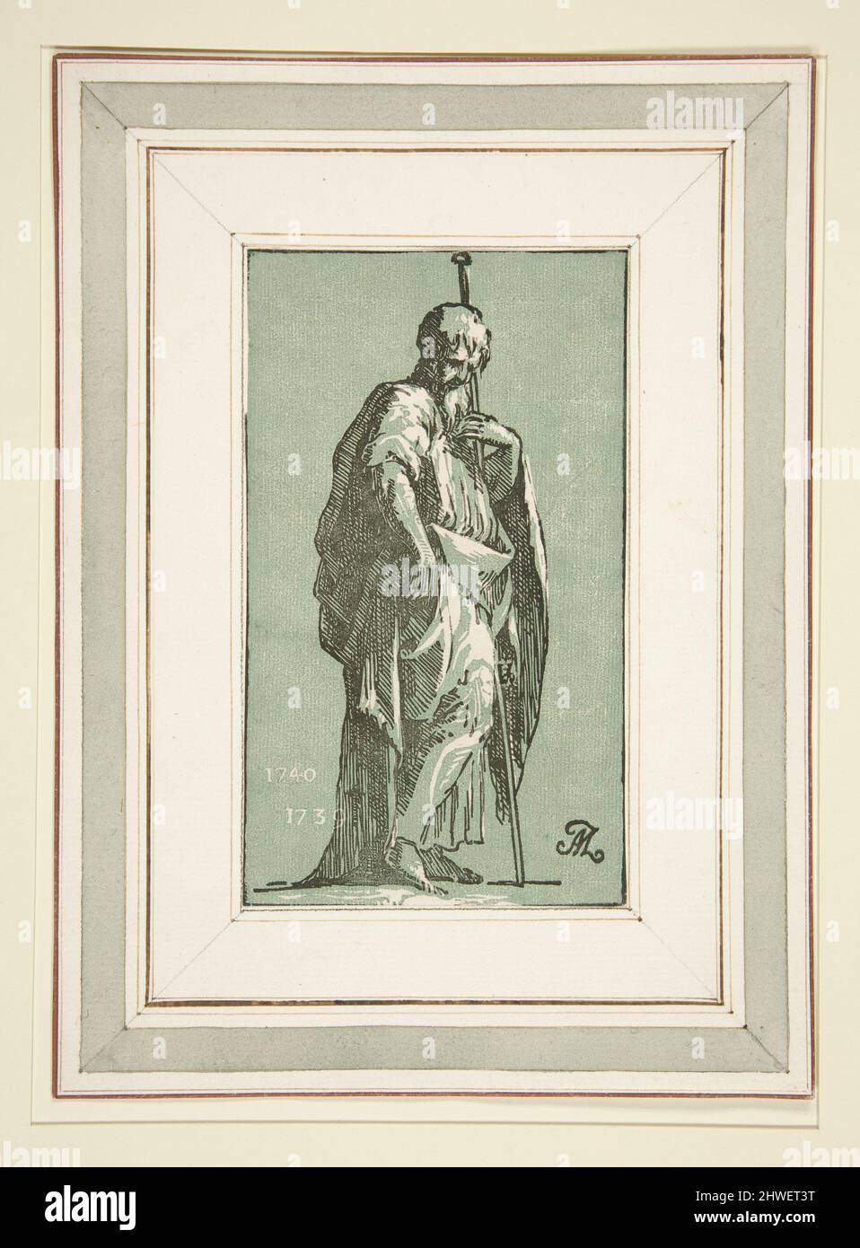 Saint James the Great. Woodcutter: Antonio Maria Zanetti, Italian, 1680 ...