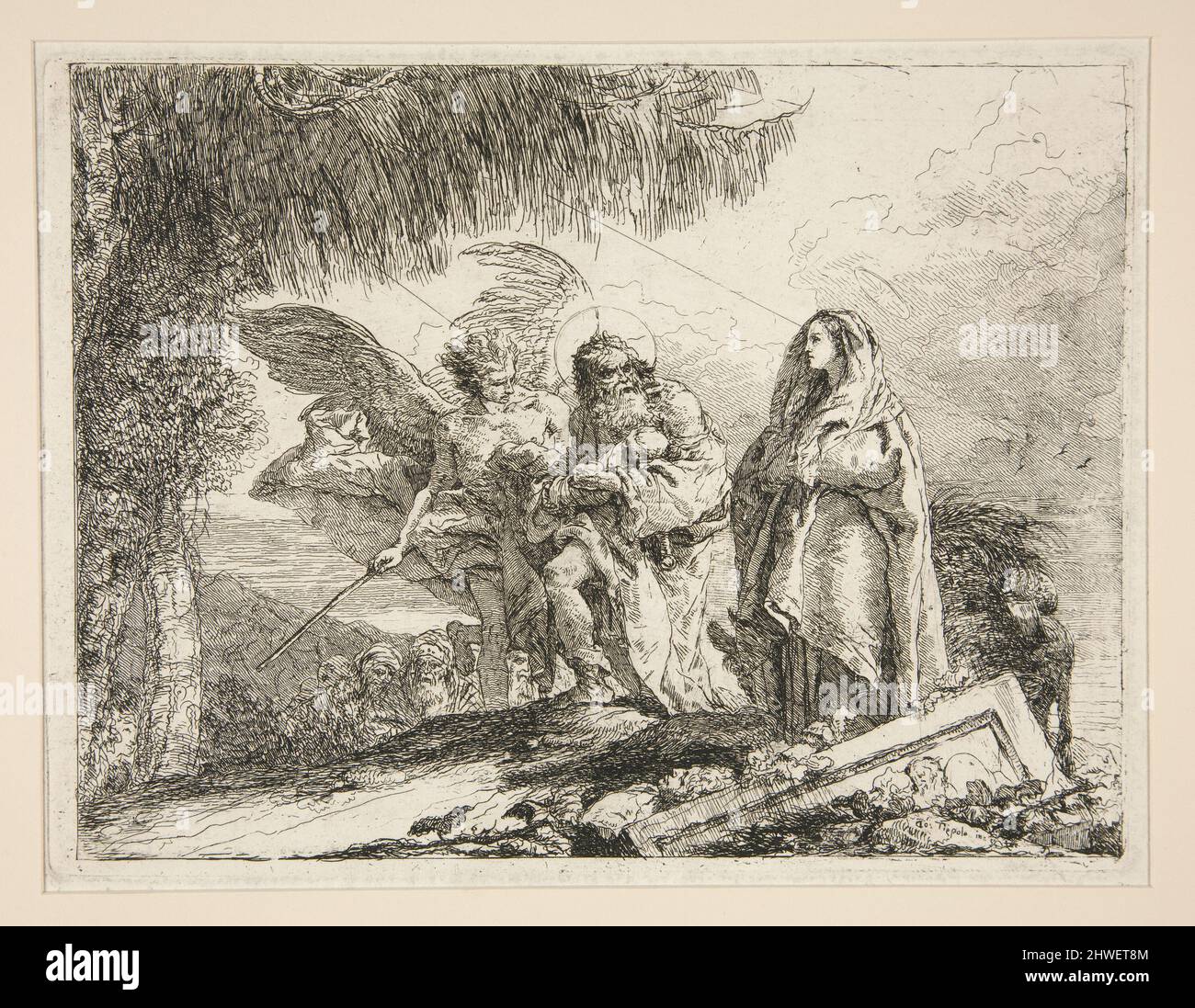 Joseph Carrying Jesus in his Arms, from the series Idee pittoresche ...