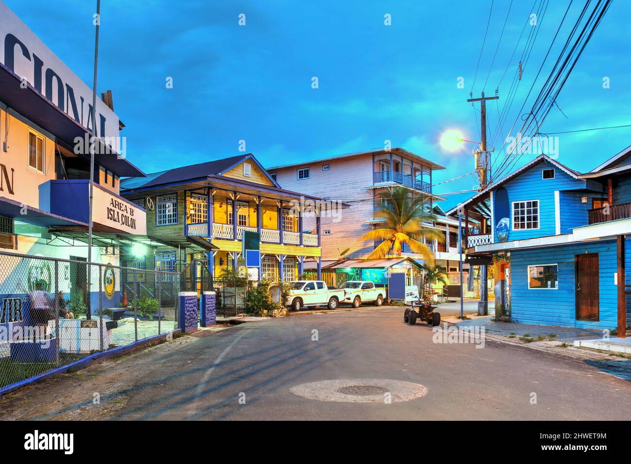 Charming colonial architecture in Bocas Town on Isla Colon, Bocas del ...