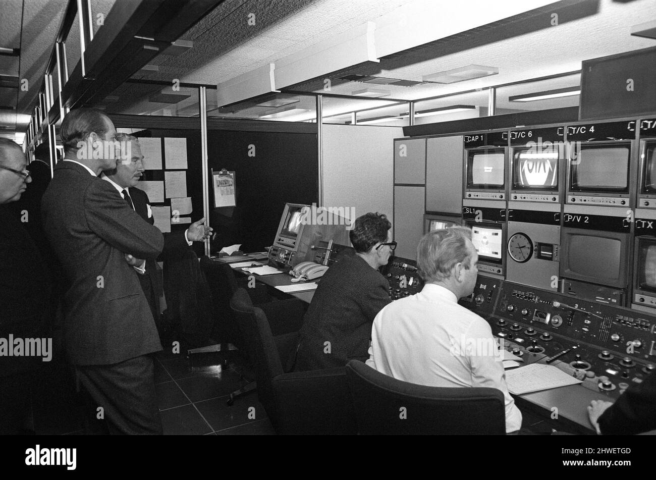 Prince Philip, Duke of Edinburgh, pictured during a visit to the ATV ...