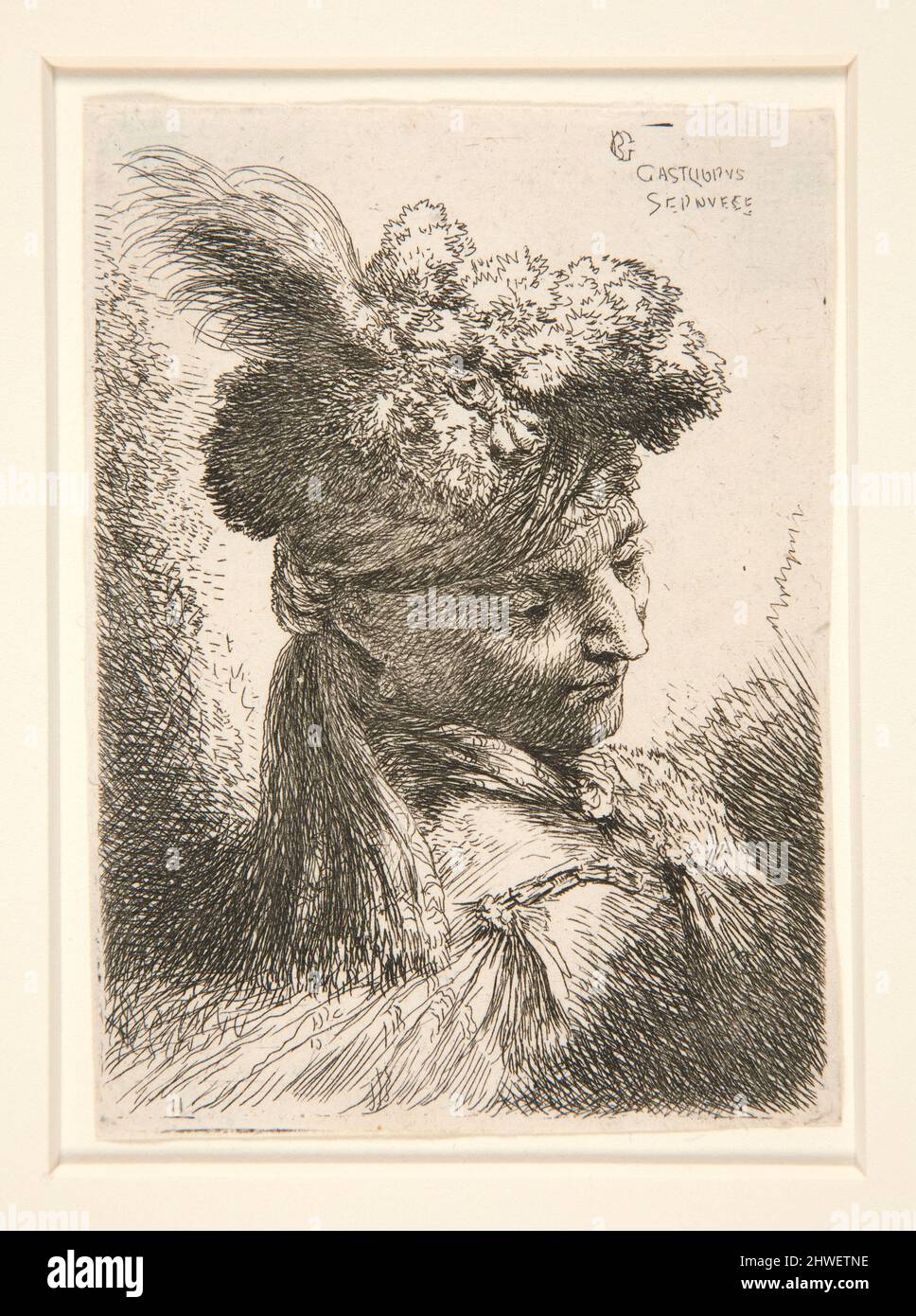 Young Man without a Beard, seen in 3/4 view, turned to right, looking ...
