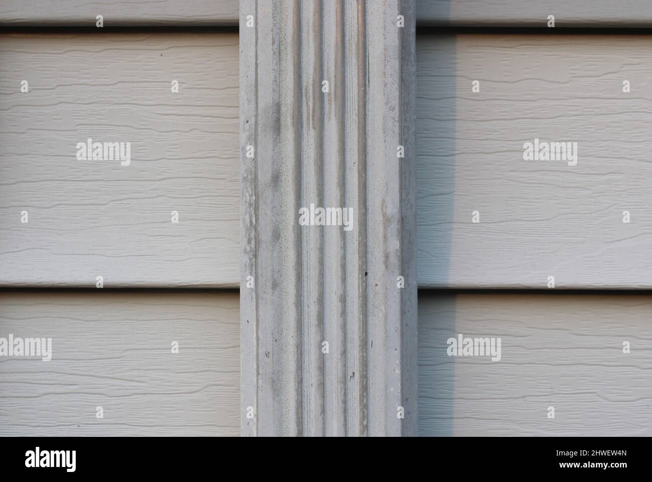 A Weathered Aluminum Gutter Downspout Stock Photo - Alamy