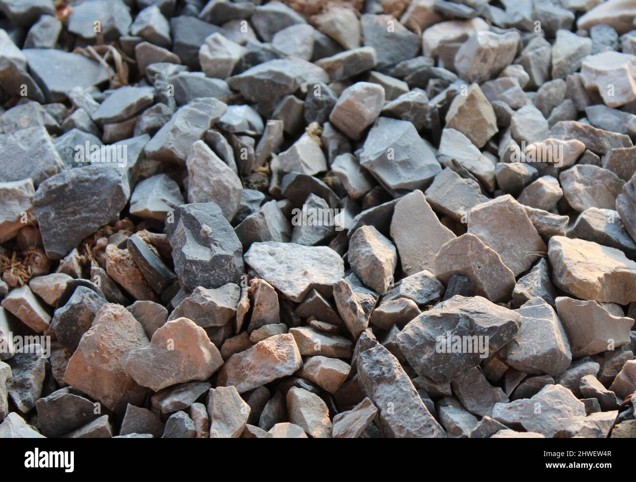Common Gray Landscaping Gravel Stock Photo - Alamy