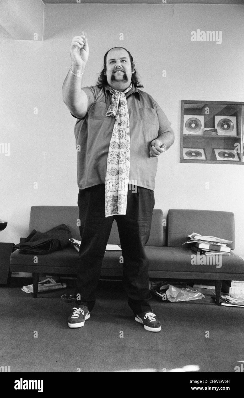 Peter Grant, Manager of Led Zeppelin, pictured in his office, Friday ...