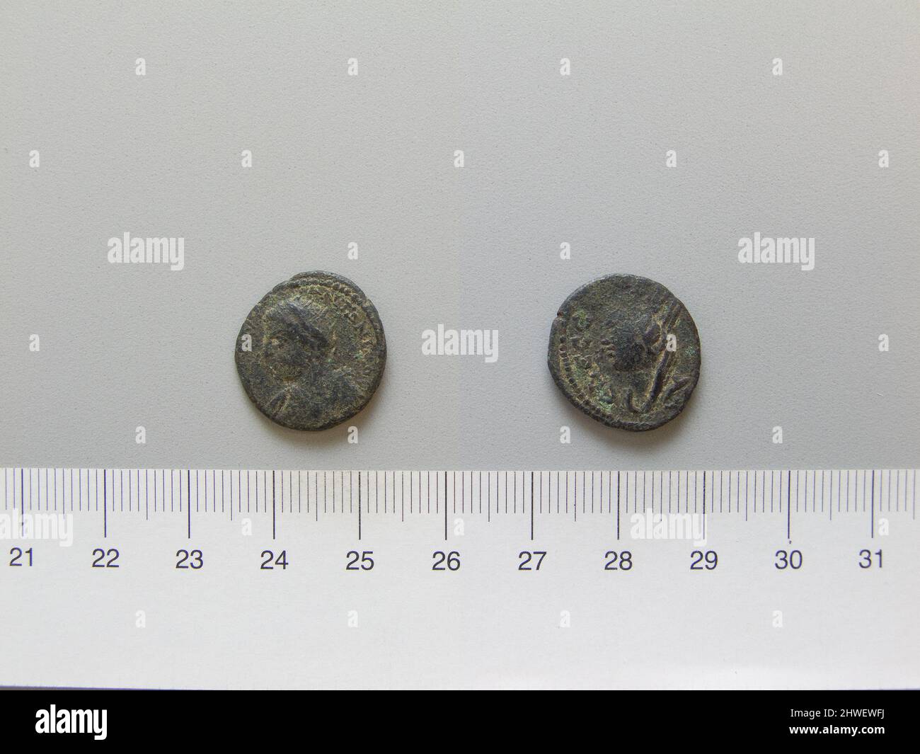 Coin of Caracalla, Roman Emperor from Edessa, Mesopotamia. Ruler ...