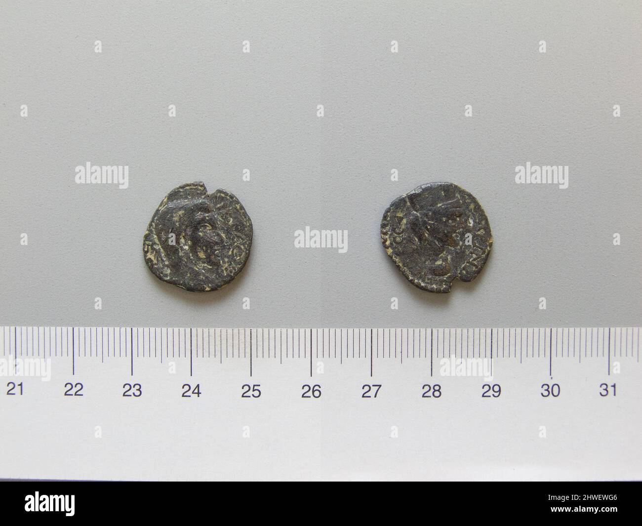 Coin of Macrinus, Emperor of Rome from Edessa, Mesopotamia. Ruler ...