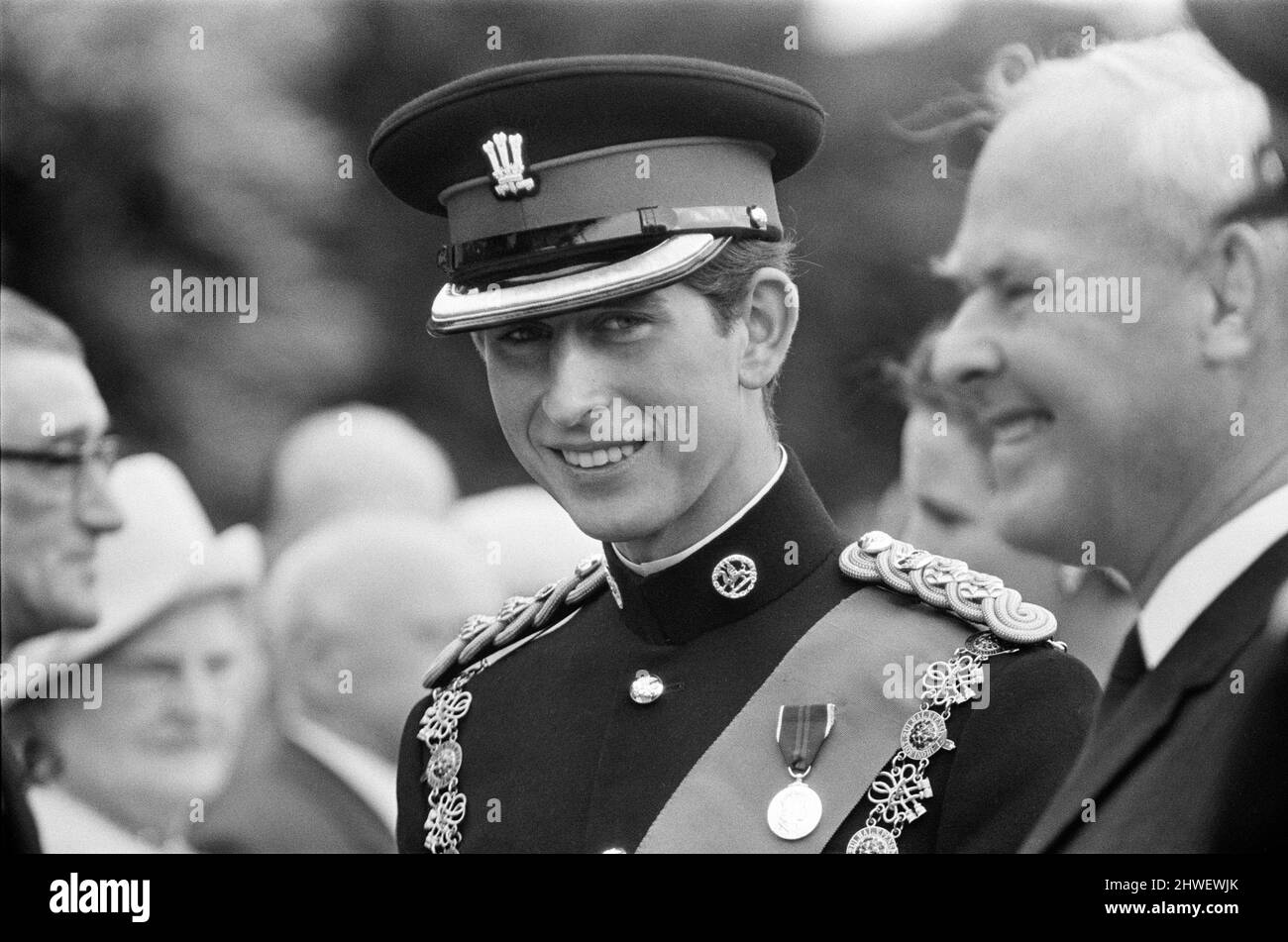 Prince Charles on his way to the ceremony of his Investiture as Prince ...