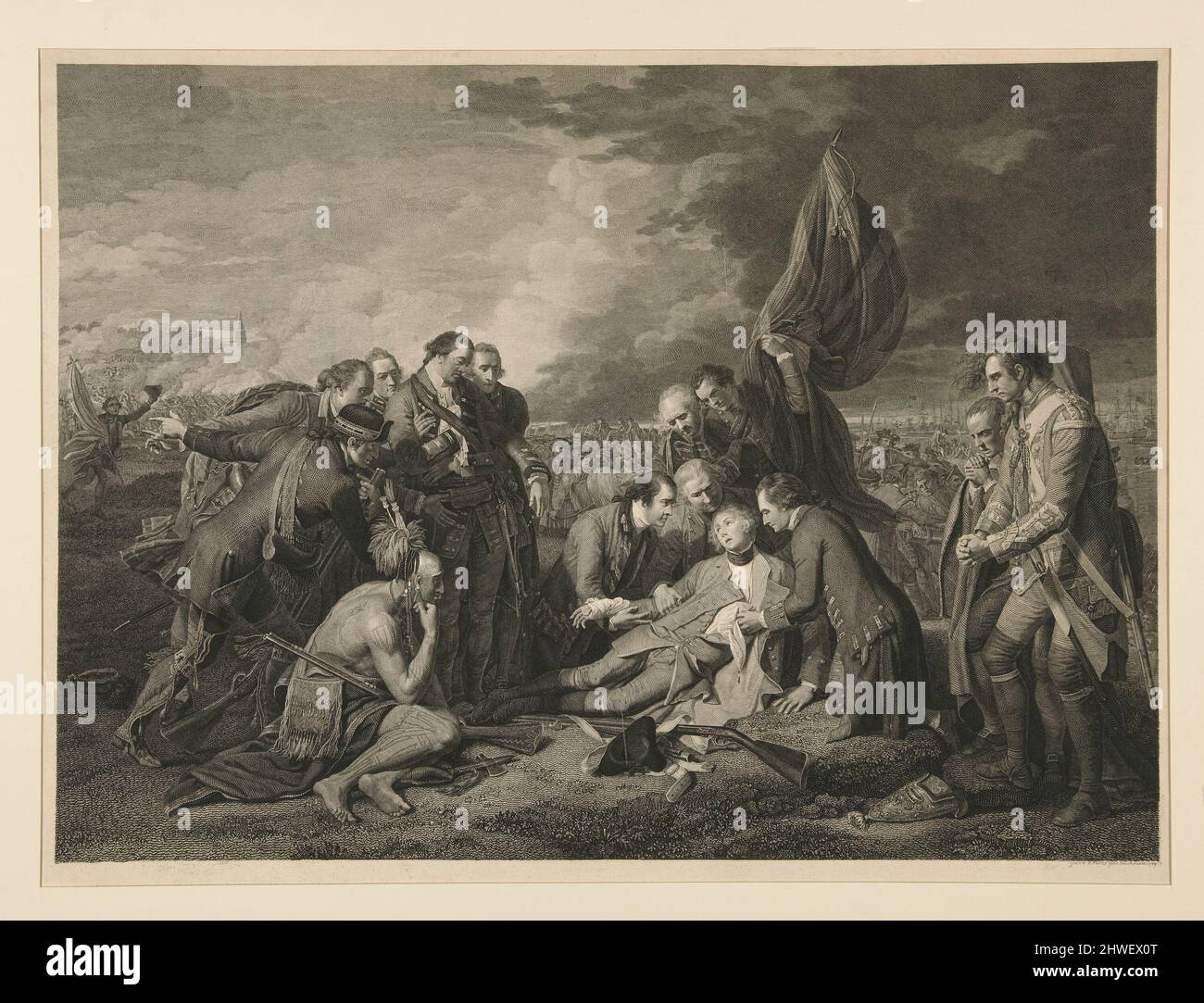 The Death of General Wolfe. Engraver: Theodor Falckeisen, Swiss, 1768 ...