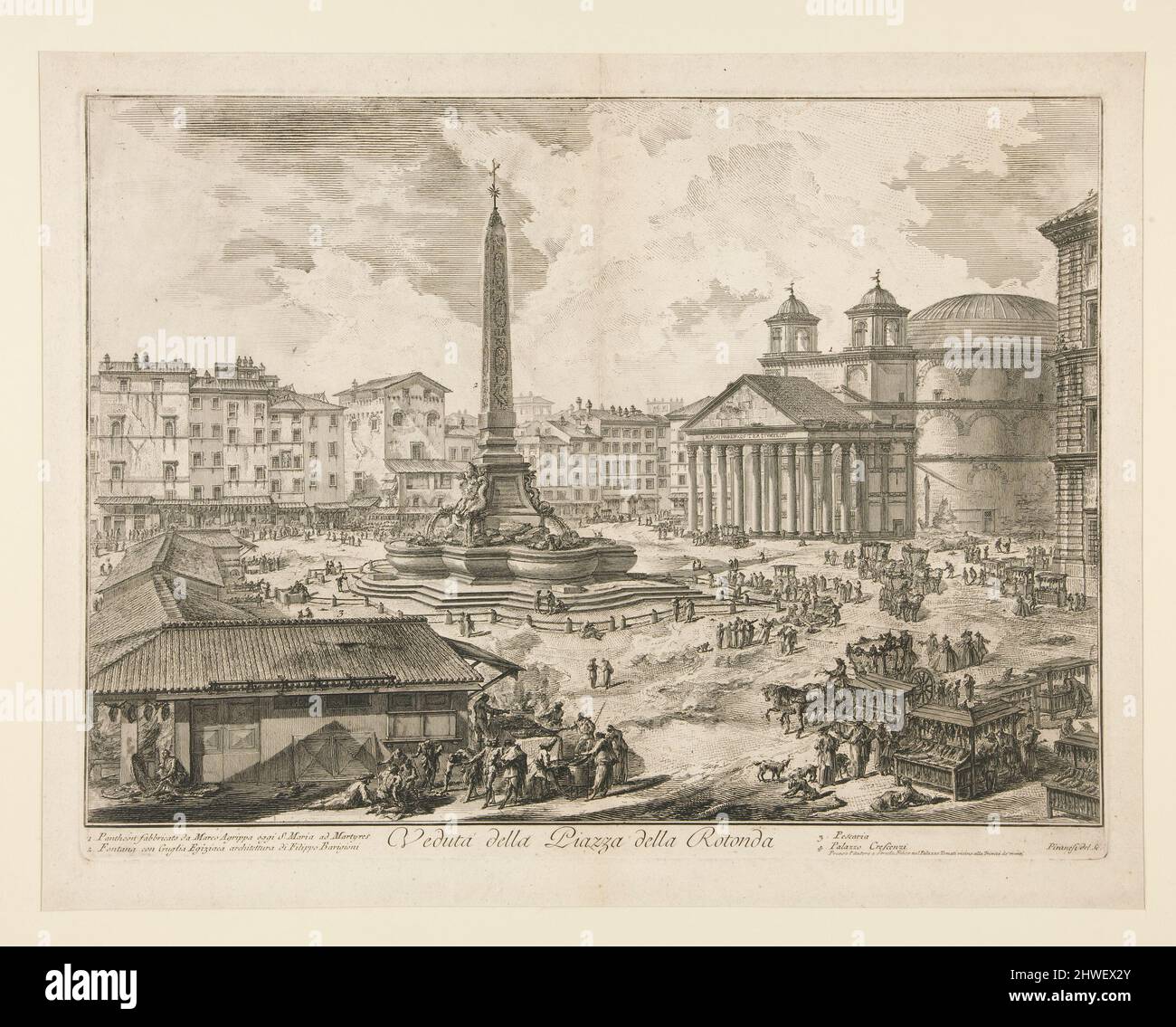 Veduta della Piazza della Rotonda (View of the Piazza della Rotonda ...