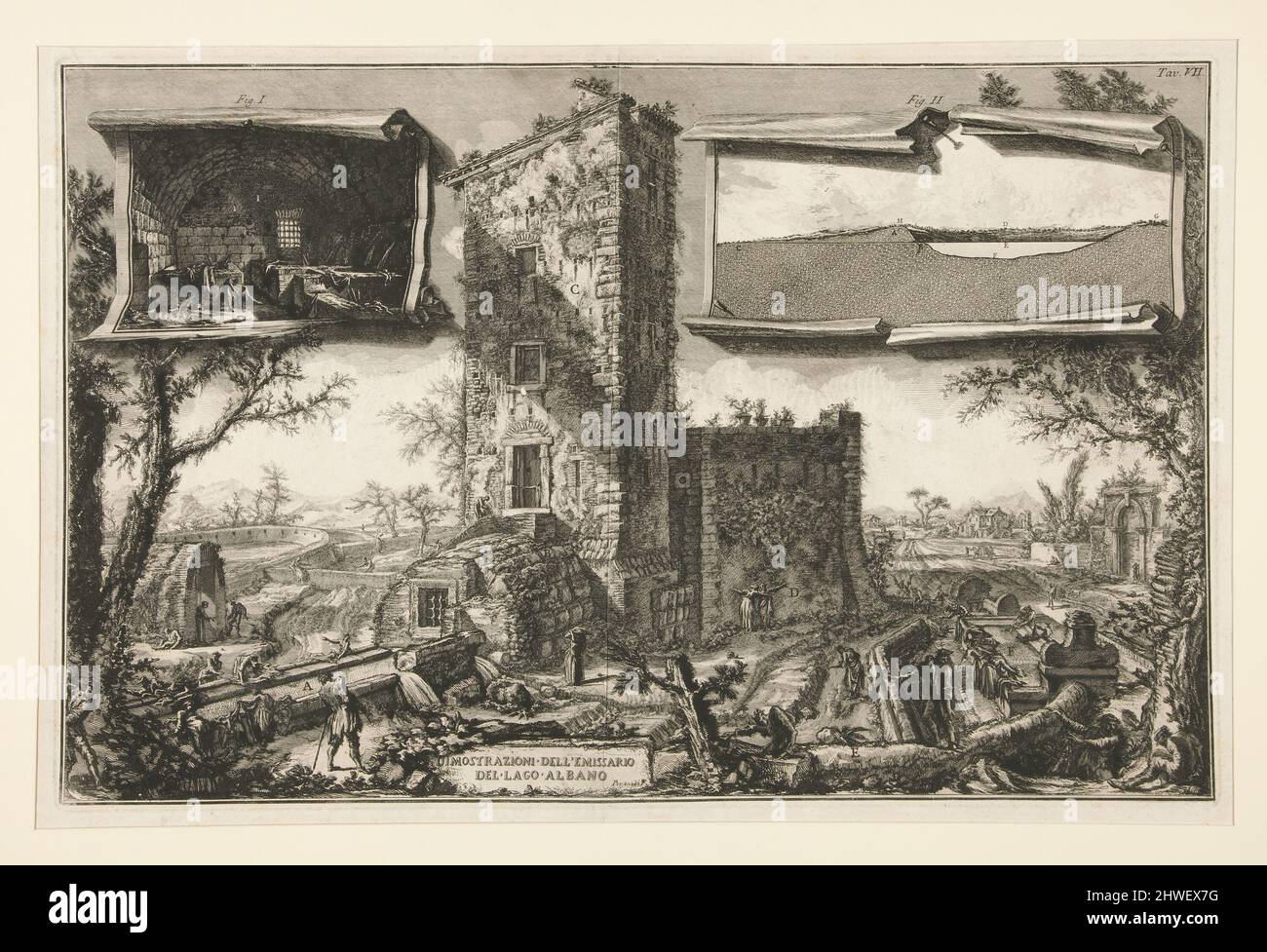 Dimostrazioni dell’Emissario del Lago Albano (Illustrations of the ...