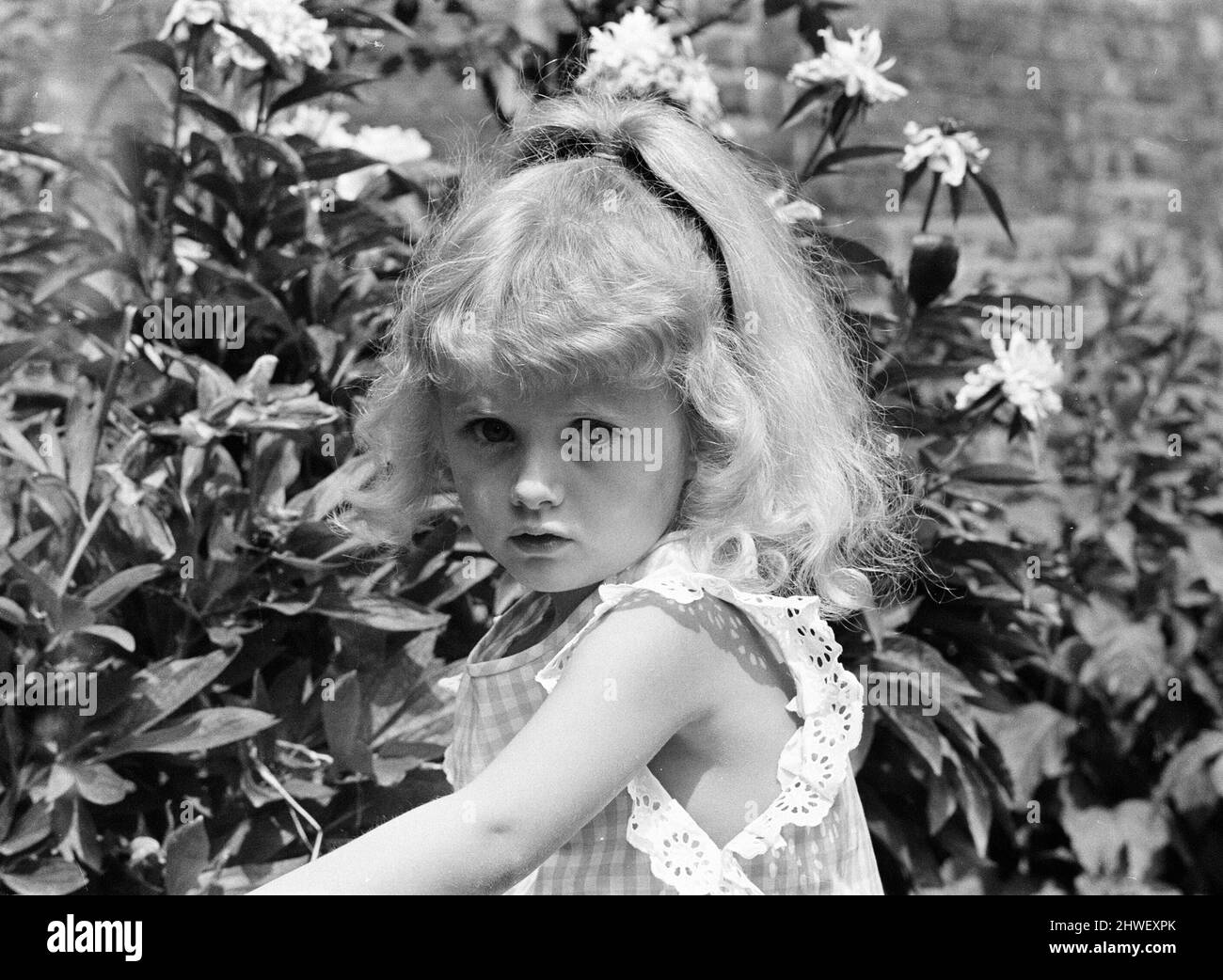 Samantha Gates, Child model, Saturday 20th June 1970 Stock Photo - Alamy