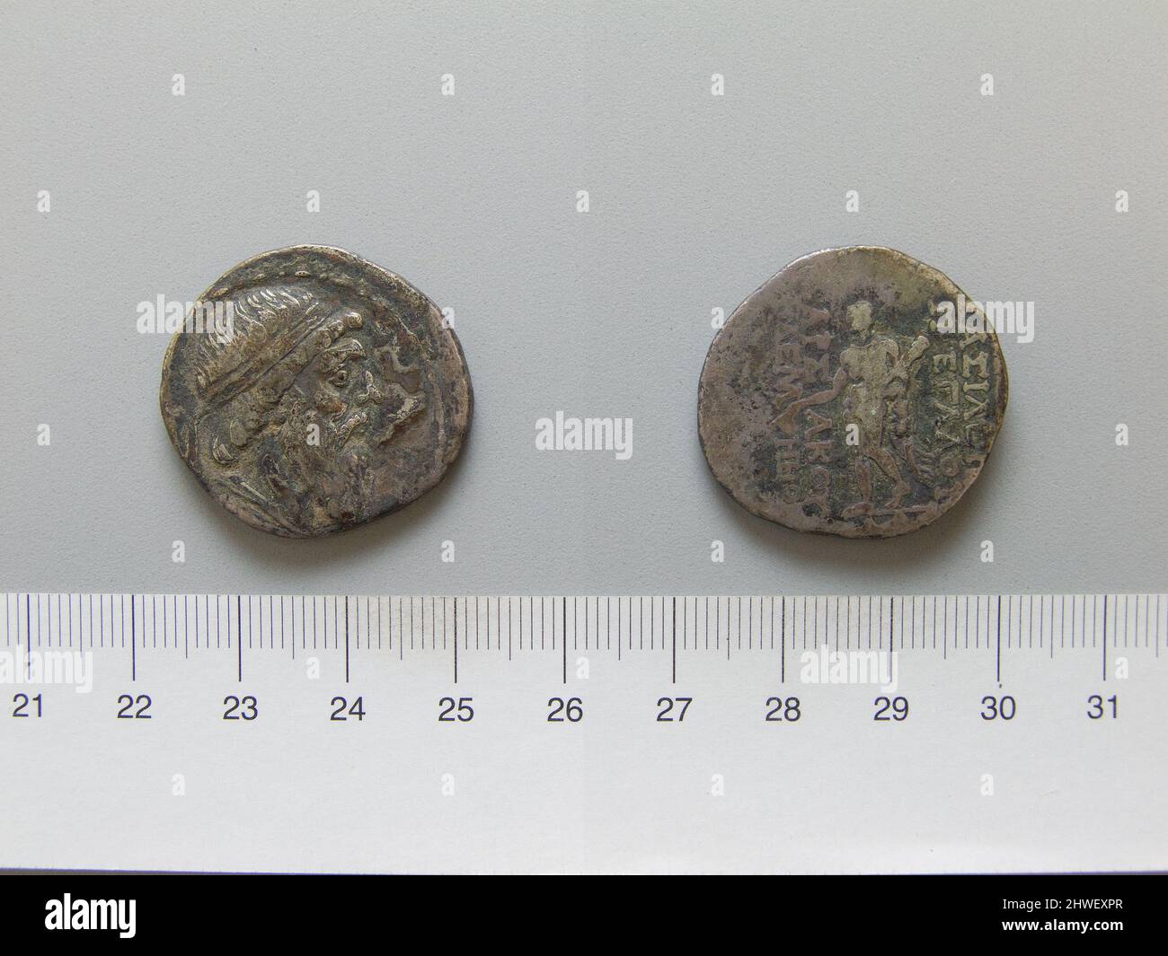 Tetradrachm of Mithradates I from Parthia. Ruler: Mithradates I Mint ...