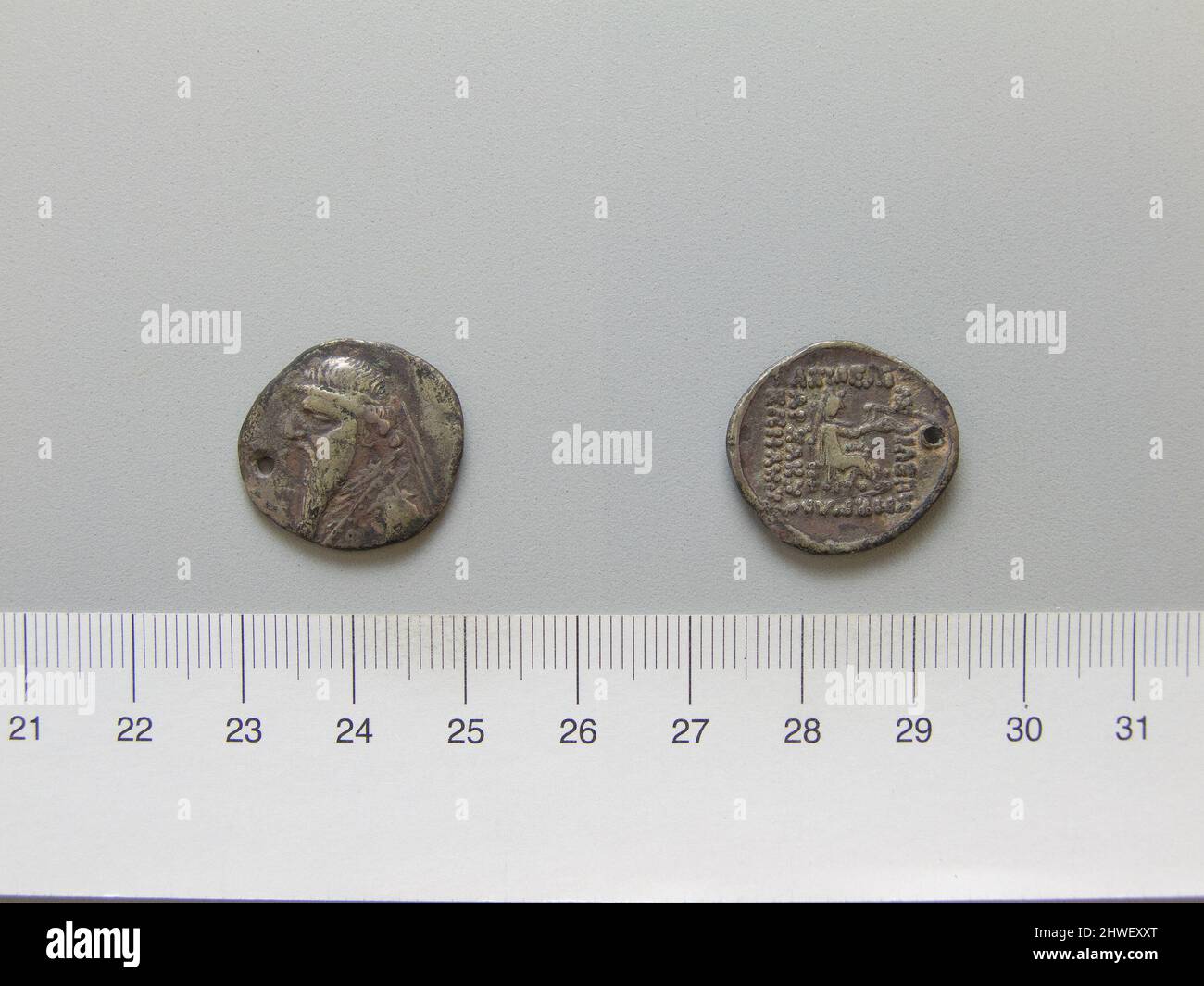 1 Drachm of Mithradates II from Parthia. Ruler: Mithridates II of ...