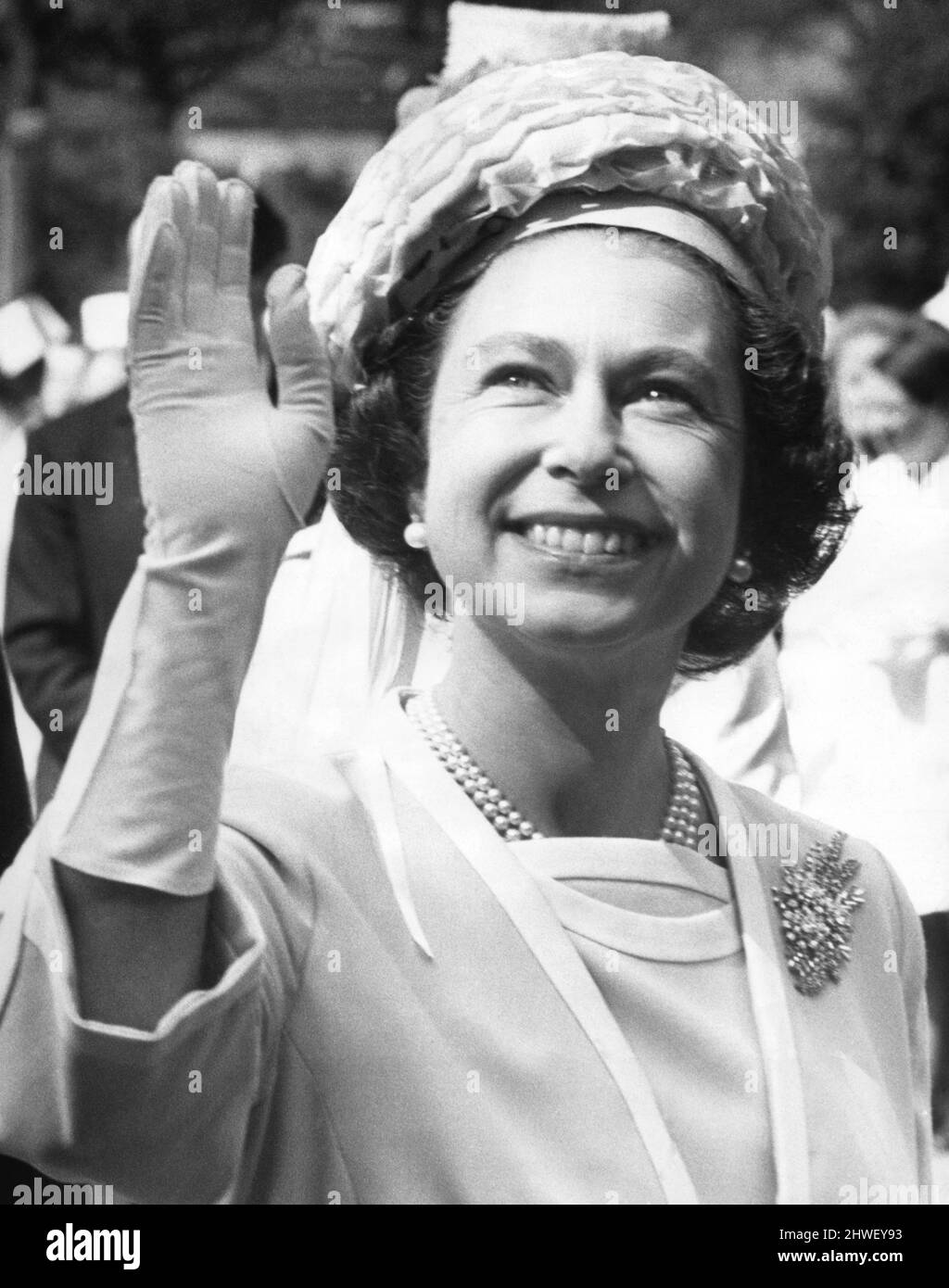 The Queen during a visit to Coventry which took in a tour of Walsgrave ...