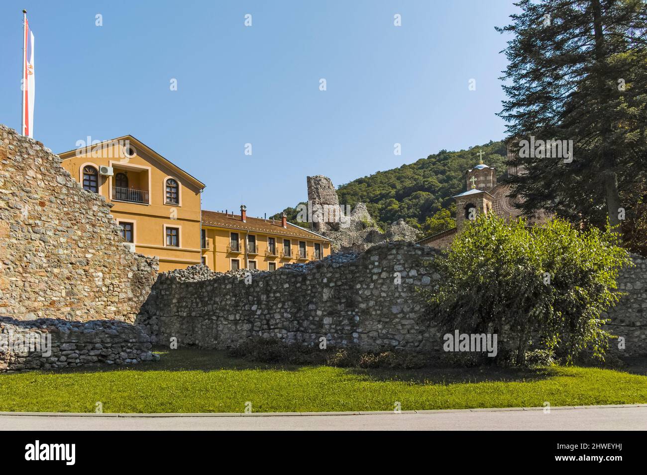 RAVANICA MONASTERY, SERBIA - AUGUST 11, 2019: Medieval Ravanica ...