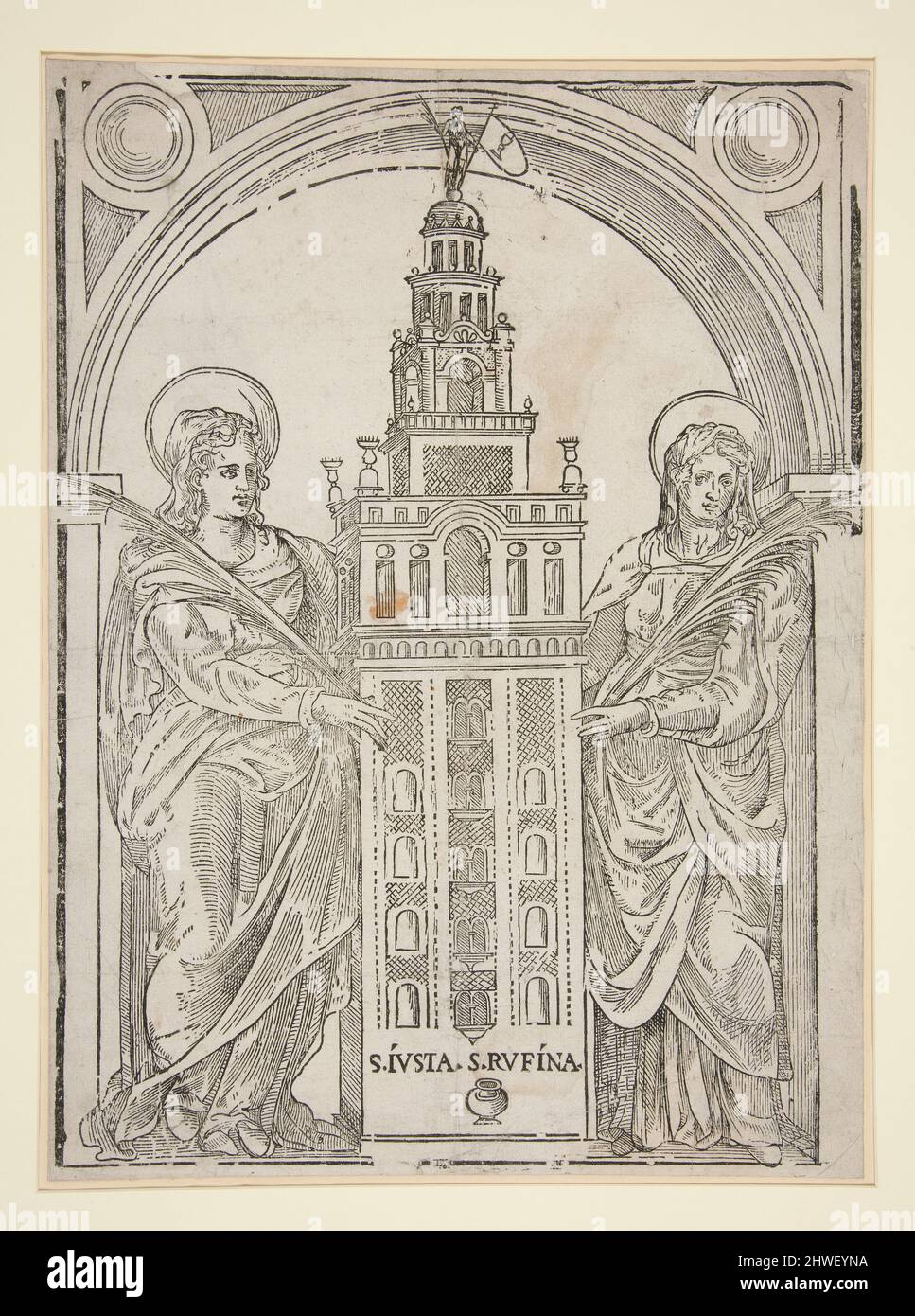 St. Justa and St. Rufina. Artist: Unknown Stock Photo - Alamy