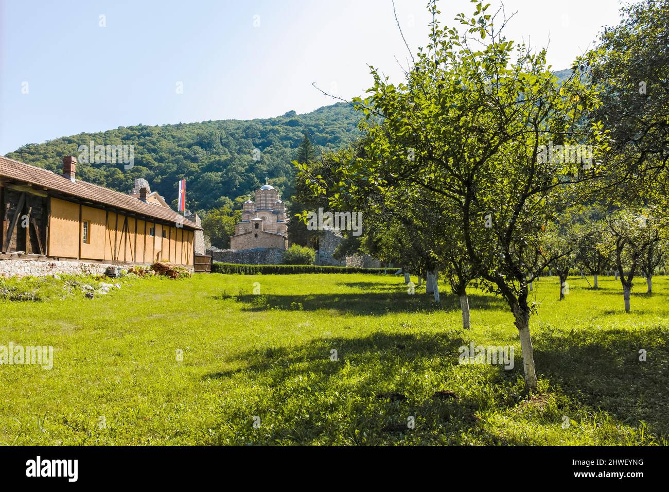 RAVANICA MONASTERY, SERBIA - AUGUST 11, 2019: Medieval Ravanica ...