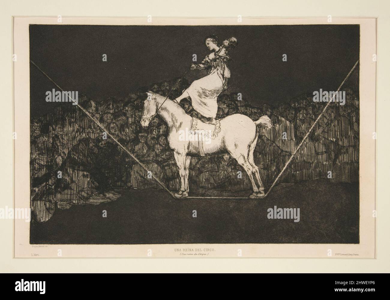 Disparate puntual (Punctual Folly), unnumbered plate from the series ...