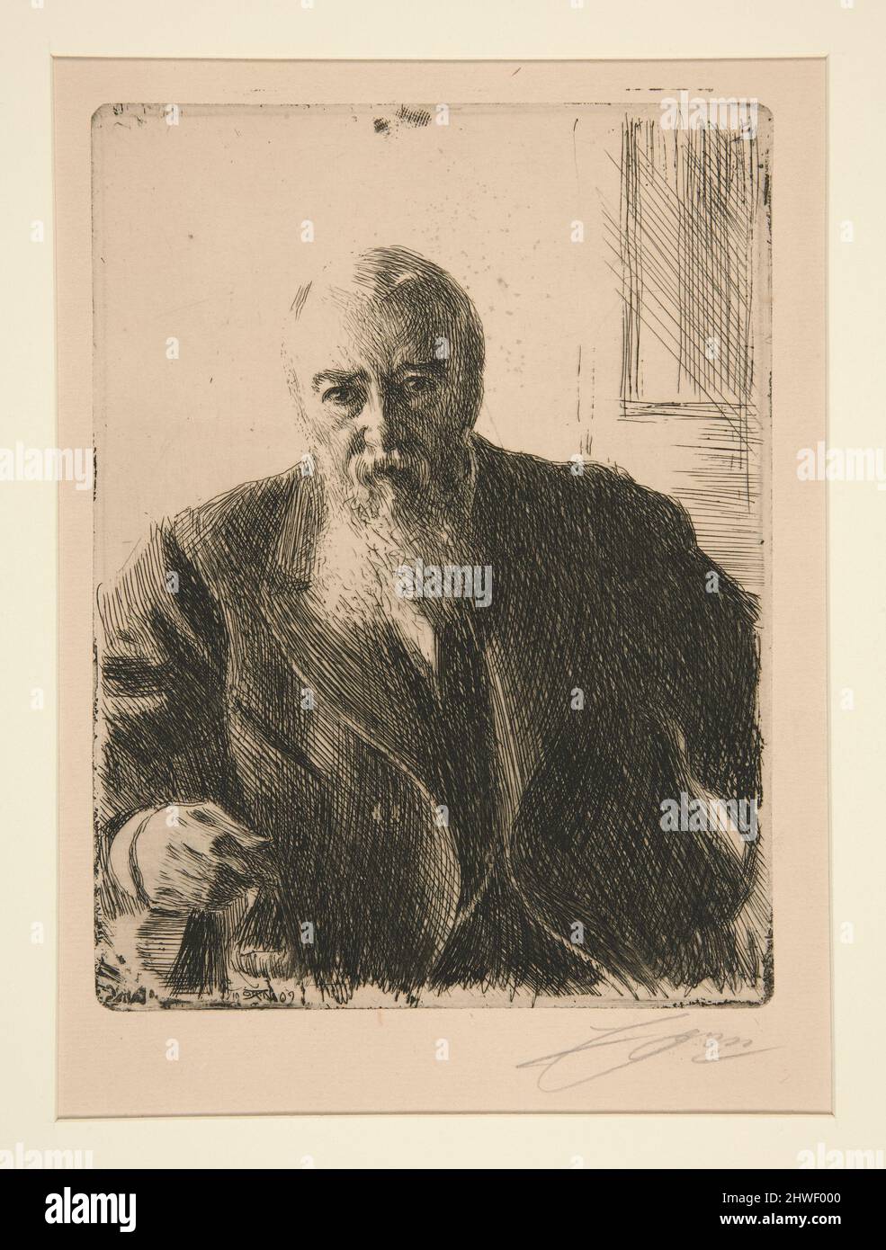 C.F. Liljevalch. Artist: Anders Zorn, Swedish, 1860–1920 Stock Photo ...