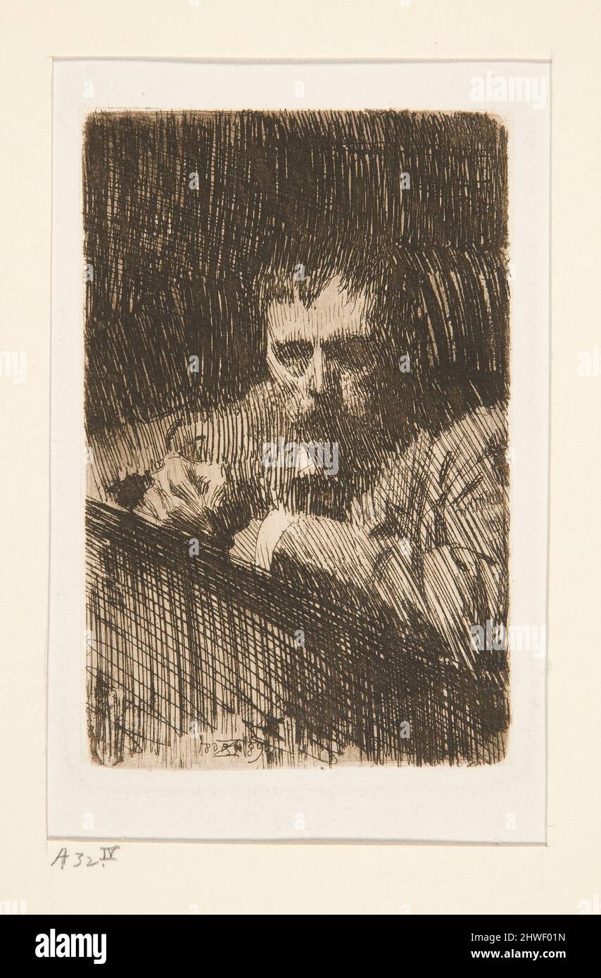 A Painter-Etcher (self-portrait). Artist: Anders Zorn, Swedish, 1860 ...