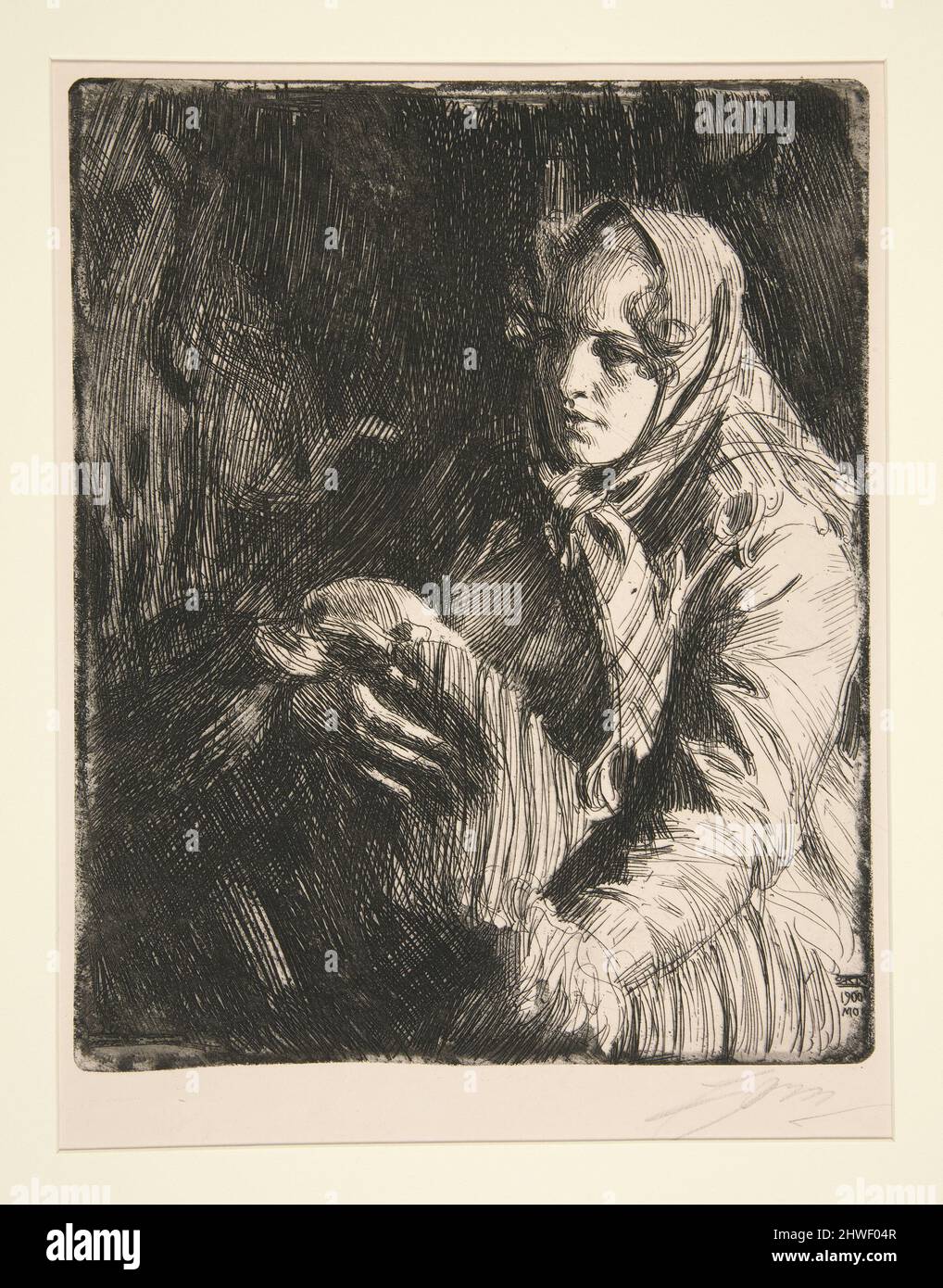 Madonna. Artist: Anders Zorn, Swedish, 1860–1920 Stock Photo - Alamy