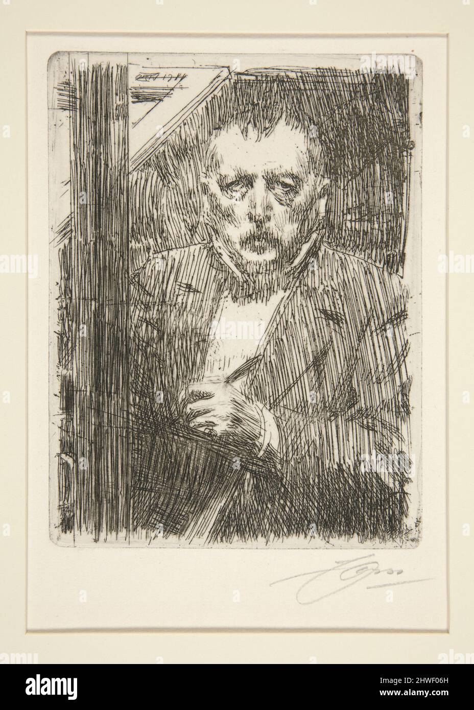 Self-Portrait. Artist: Anders Zorn, Swedish, 1860–1920 Stock Photo - Alamy