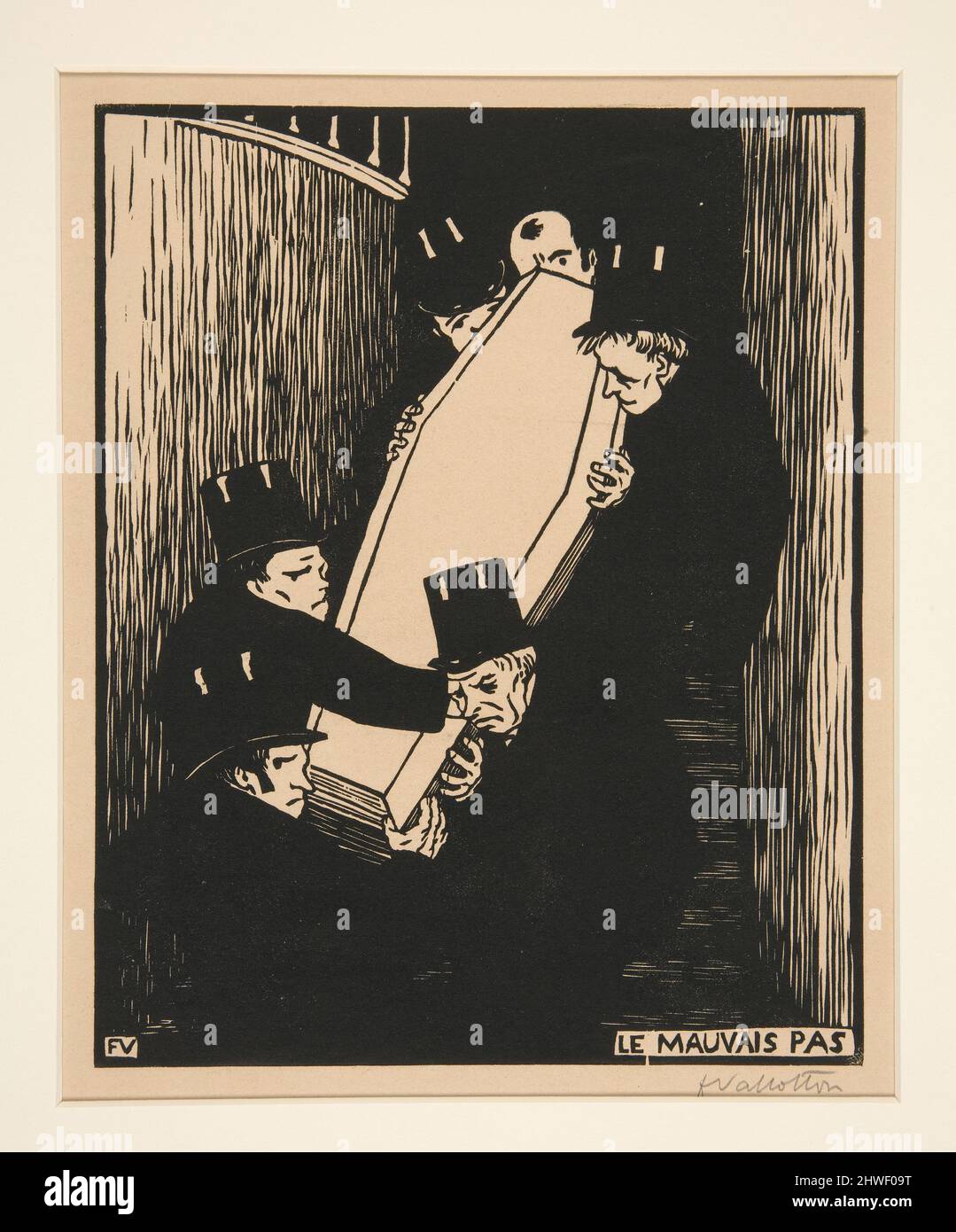 Le mauvais pas (The False Step). Artist: Félix Edouard Vallotton, Swiss ...