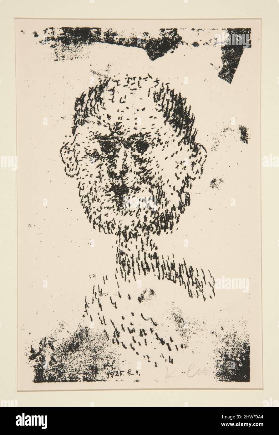 Head (Kopf) - Bearded Man (Baertiger Mann). Artist: Paul Klee, Swiss ...