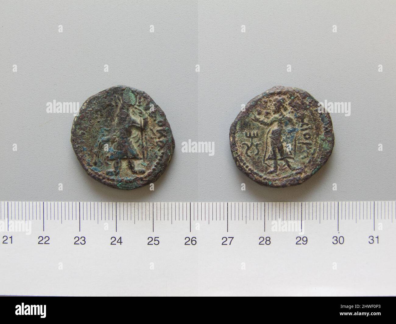 Coin of Kanishka from India. Ruler: Kanishka, Emperor of the Kushan ...